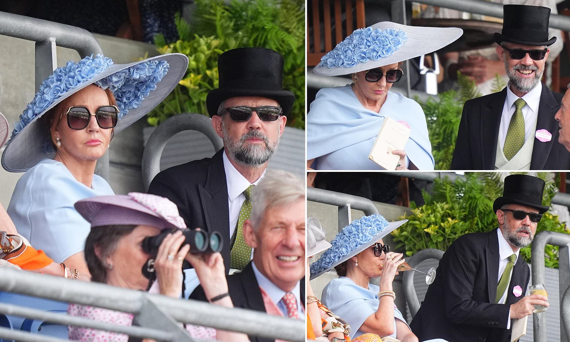 JK Rowling makes rare public appearance at Ascot with doctor husband ...