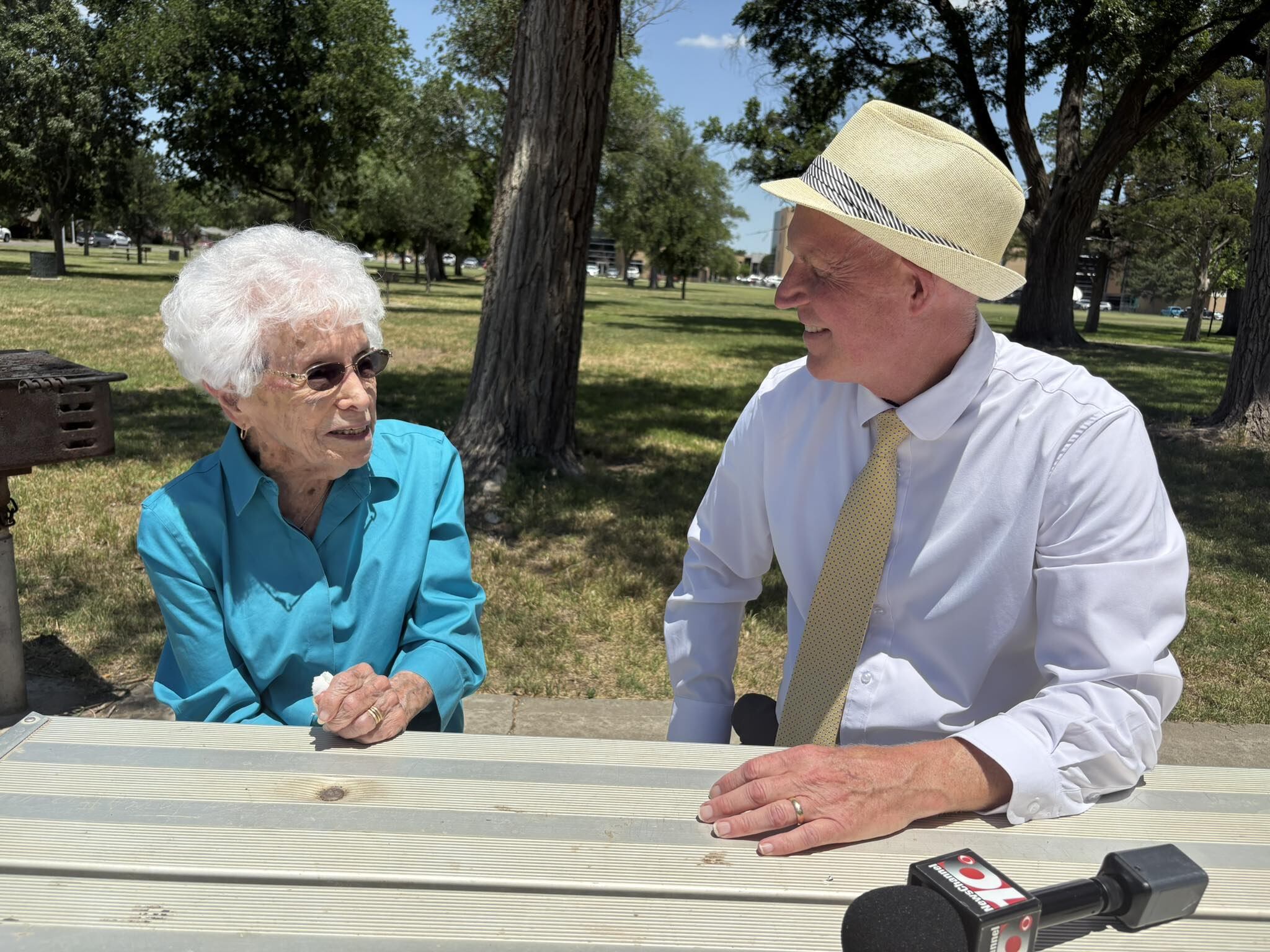 Doppler Dave meets special fan, wishes her a happy 105th birthday