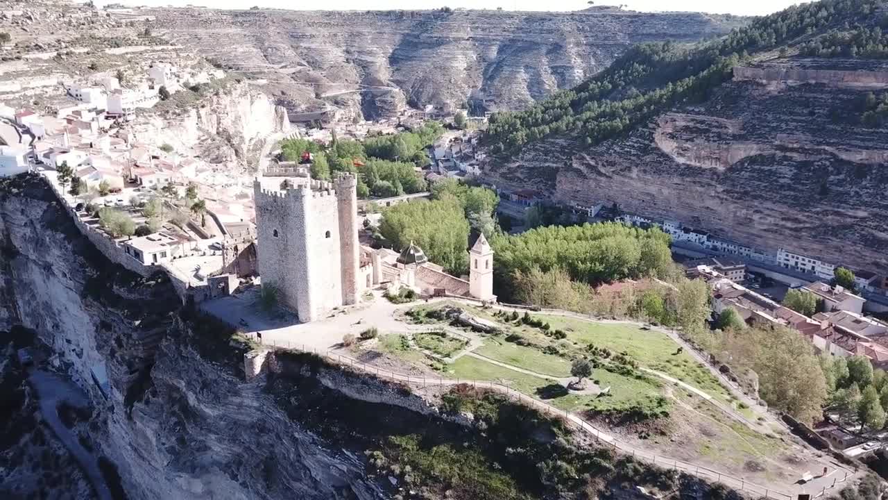 Soaring Views of Alcalá del Júcar's Ancient Beauty