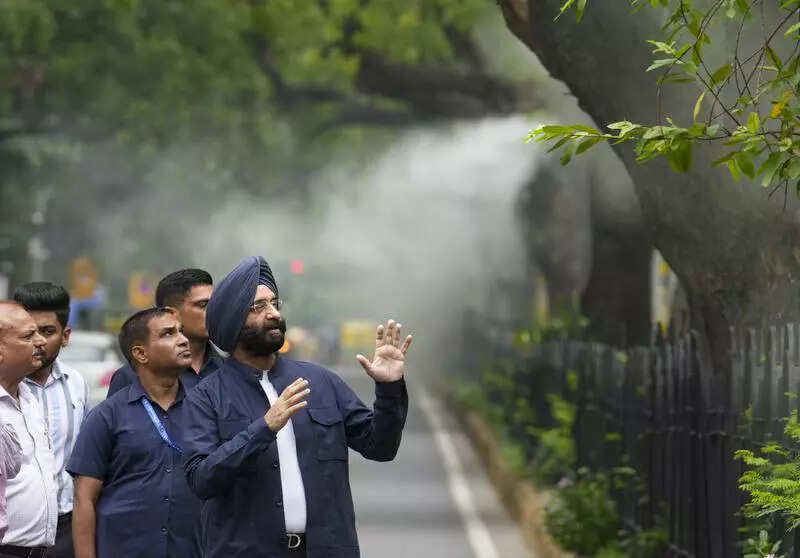 Delhi deploys automatic misting systems to fight air pollution
