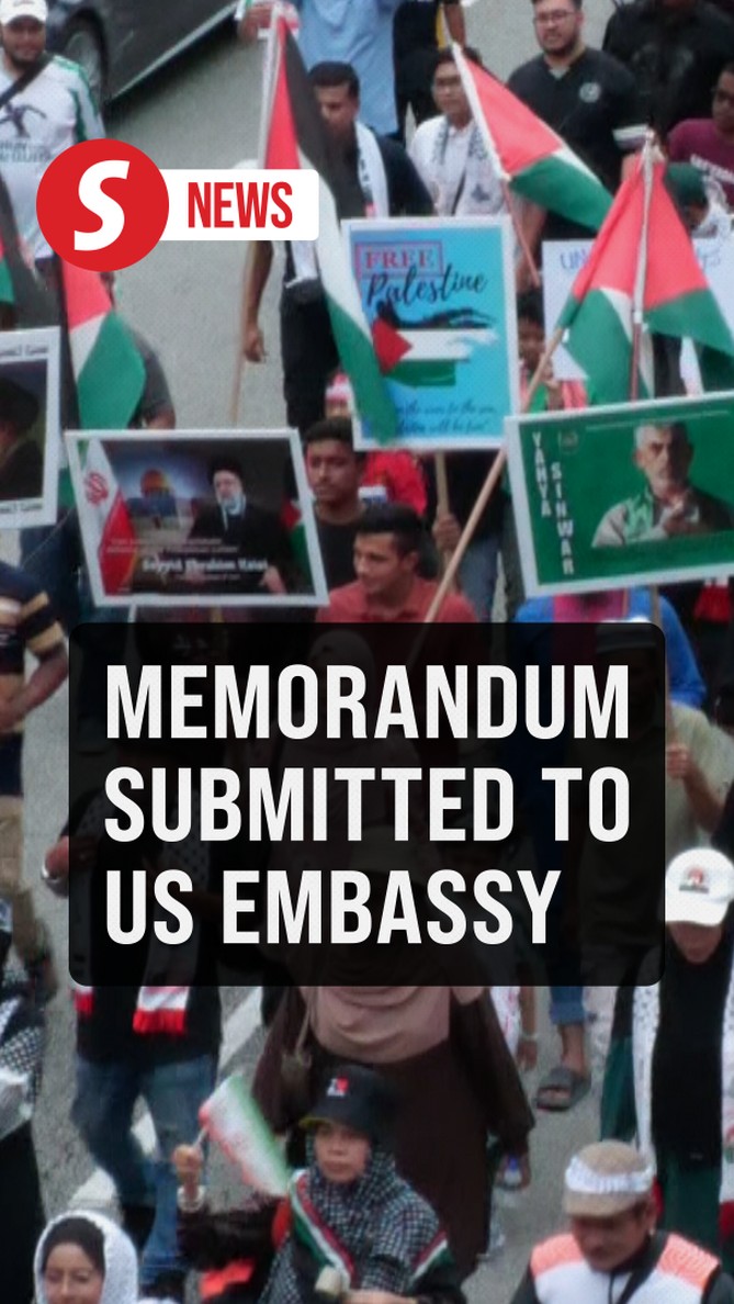 Hundreds rally in KL against US-Israel actions targeting Iran, Gaza