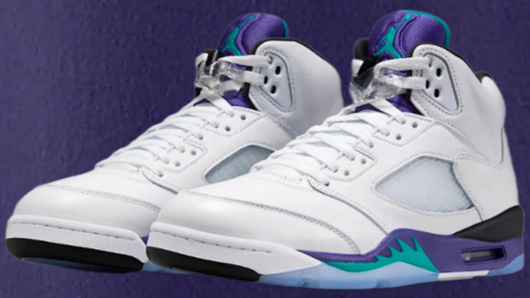 Nike to Release Hornets Inspired Jordan 5 Grape