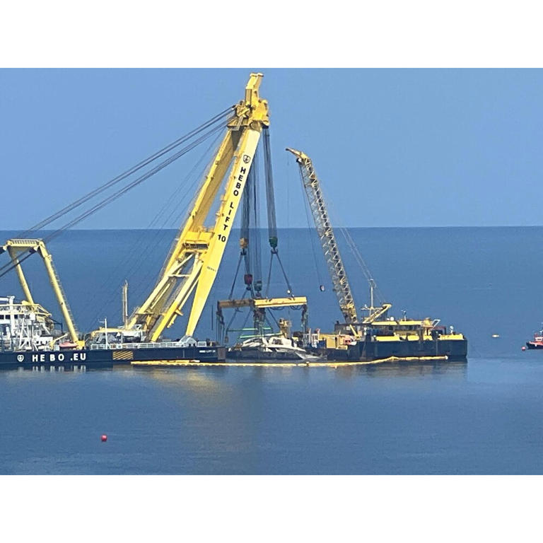 Riemerge il relitto dello yacht Bayesian. Non c'è più il maxi-albero ...