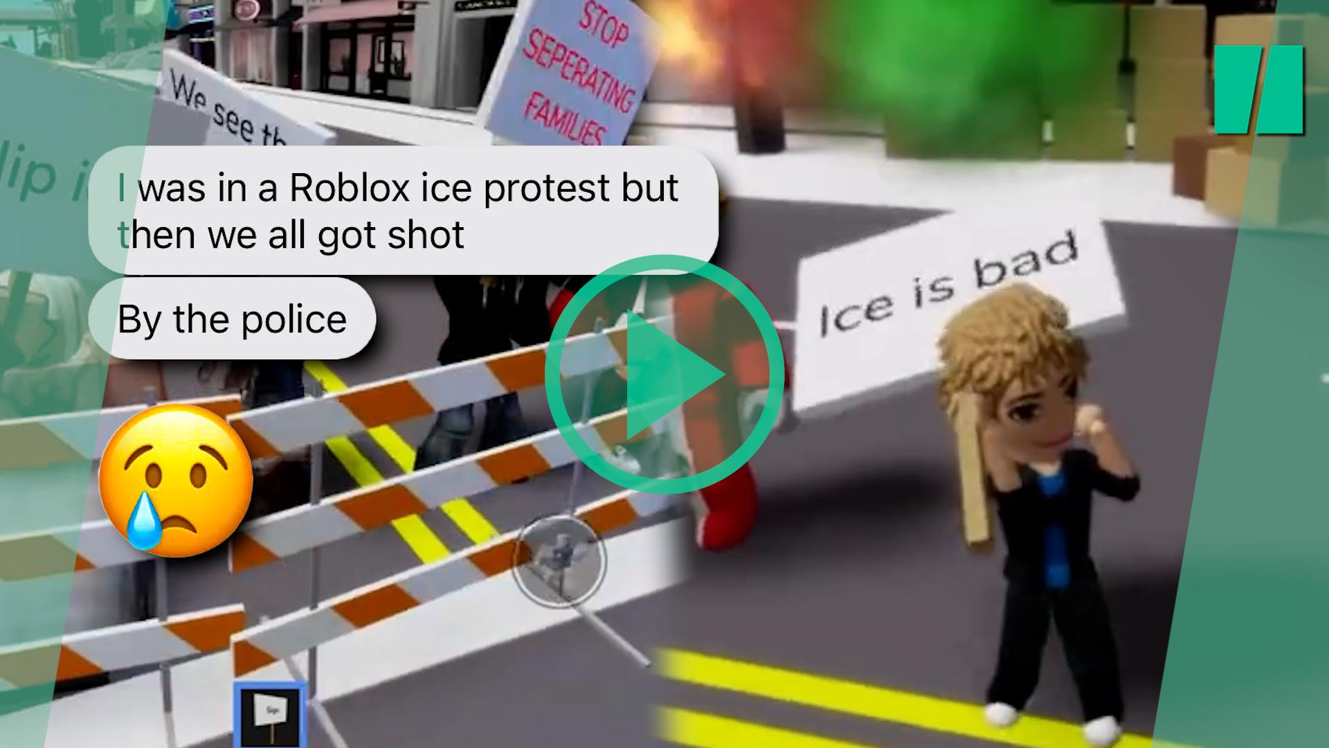Dans Roblox, les ados manifestent aussi contre les raids de l’ICE et ...