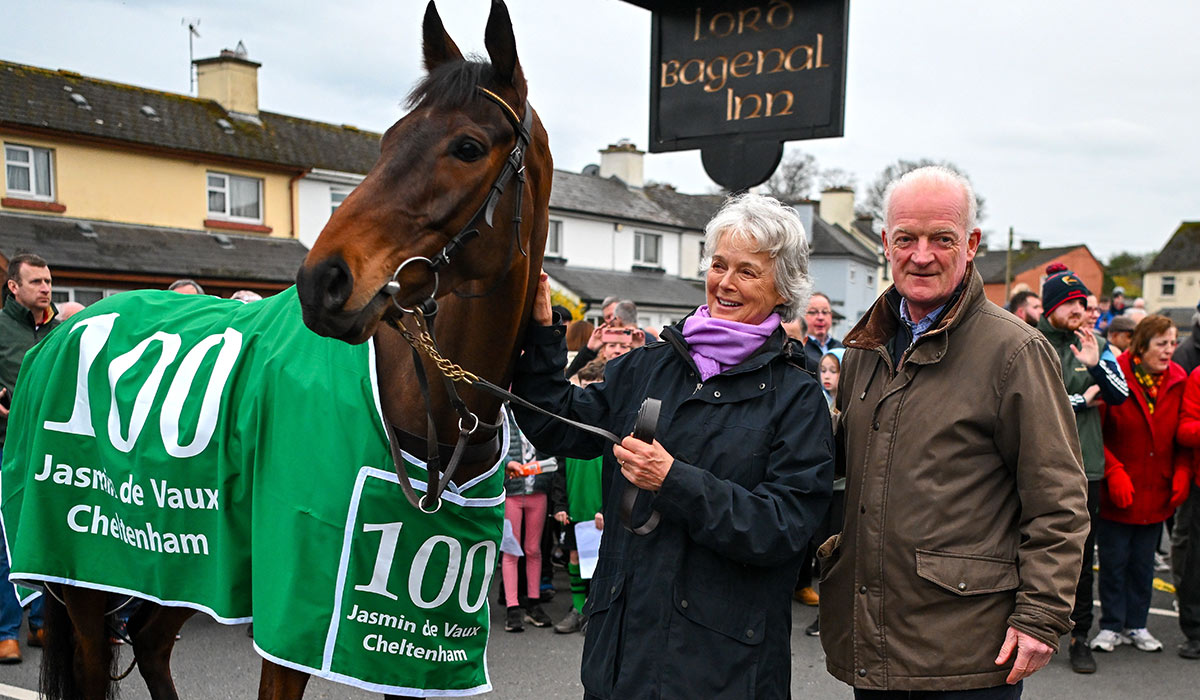 Willie Mullins and wife Jackie fly the flag for Ireland as they join ...