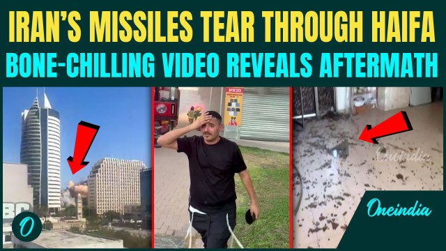 MOST CHILLING VIDEO: Iran's Missile Storm BURNS Haifa; Shocking ...