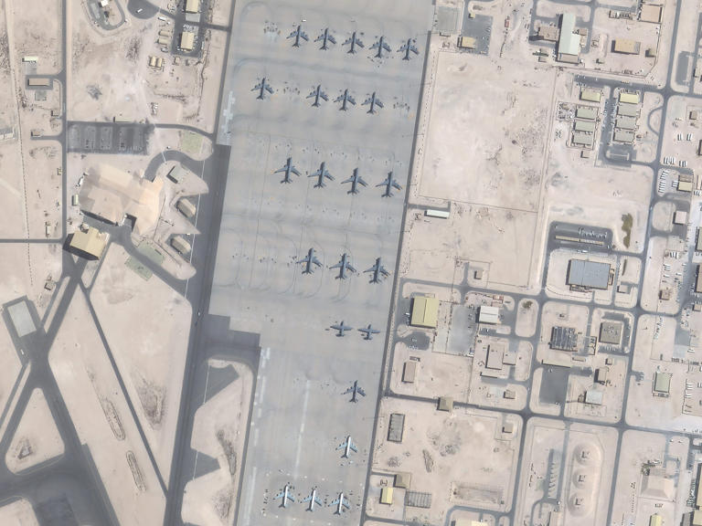 Satellite images show American military planes missing from a ...