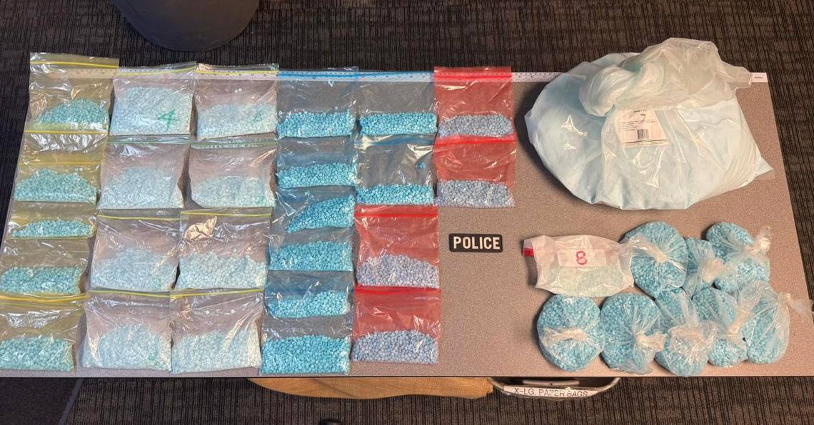 Four arrested, over 10 pounds of fentanyl pills seized in Modesto drug bust