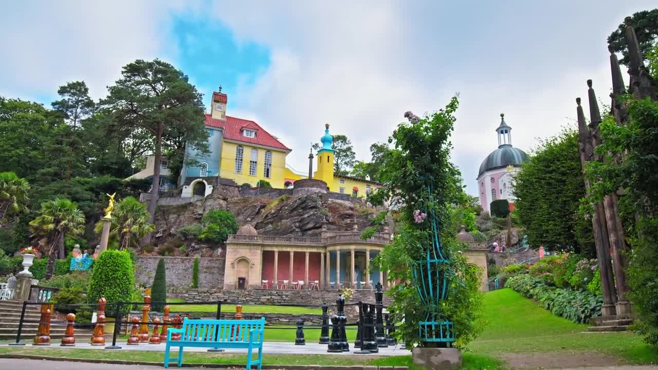 A Drone's Eye View: Portmeirion's Fairy-Tale Charm Revealed