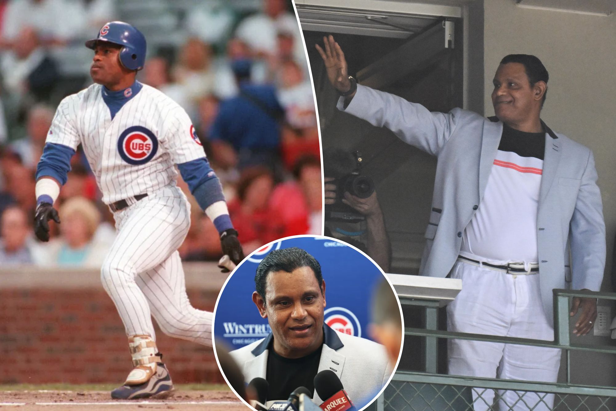 Sammy Sosa looks his old self in two-decade return to Wrigley Field ...