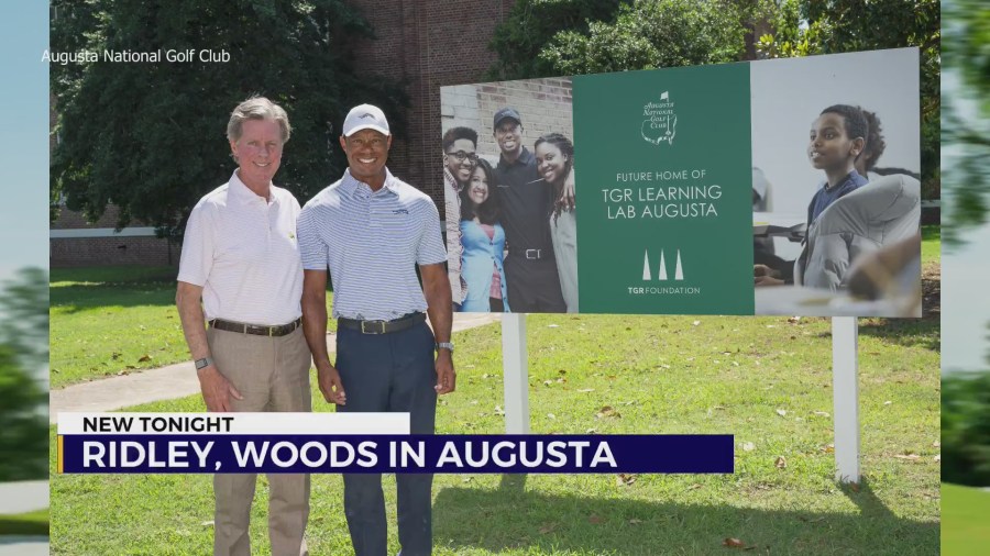 Tiger Woods in Augusta, tours new nine-hole course development at The Patch
