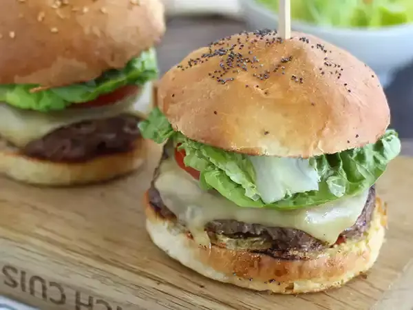 Easy and quick homemade burger