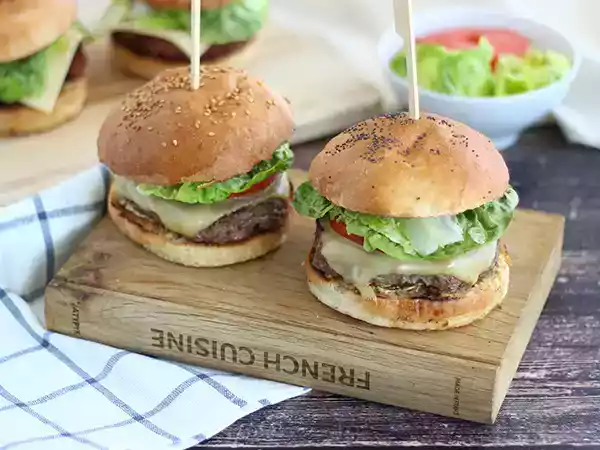 Easy and quick homemade burger