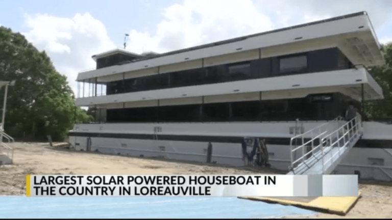Loreauville unveils 120-foot solar luxury houseboat