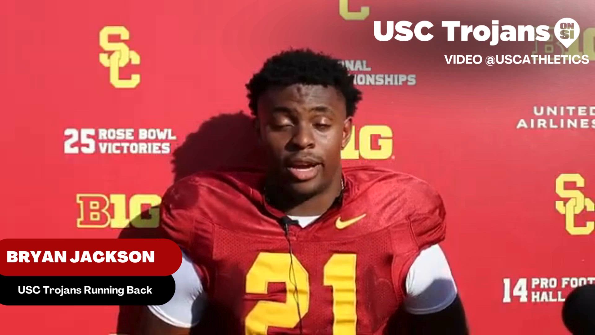 USC Trojans Running Back Bryan Jackson Discusses Being Halfway Through ...