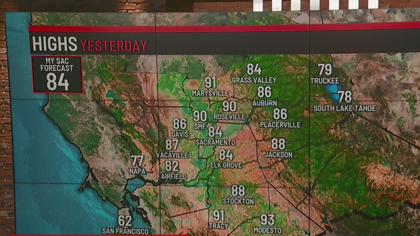 Northern California can expect to stay low to mid 80s with some delta ...