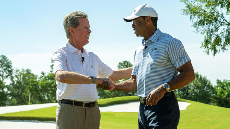 WATCH: New video shows Tiger Woods’ visit to Augusta