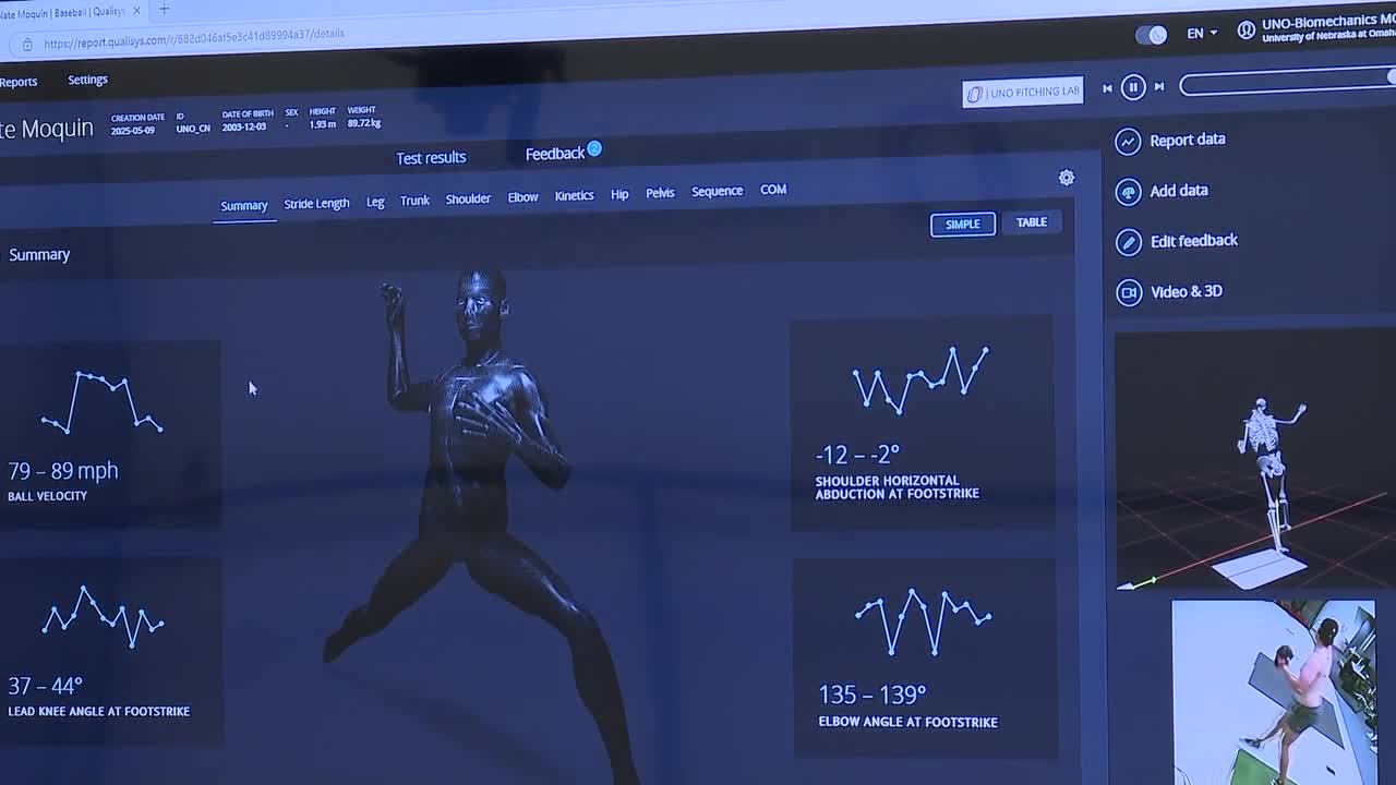 UNO Pitching Lab works to keep athletes on field longer