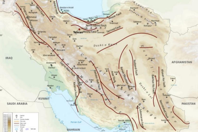 Iran earthquake map sparks nuclear fears as buildings shake near Tehran