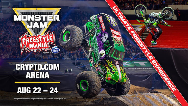 Monster Trucks Meet Motocross: Monster Jam Freestyle Mania Comes to Crypto.com Arena