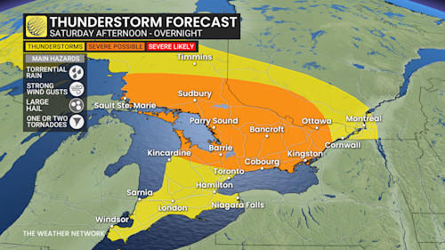 Dangerous heat, storm risk build across Ontario this weekend