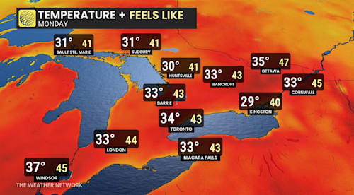 Dangerous heat, storm risk build across Ontario this weekend