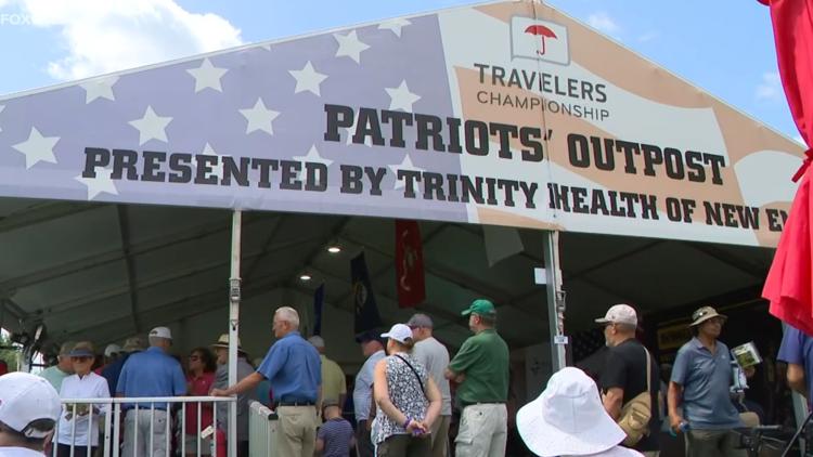 The Patriots Outpost at the Travelers Championship is always in play ...