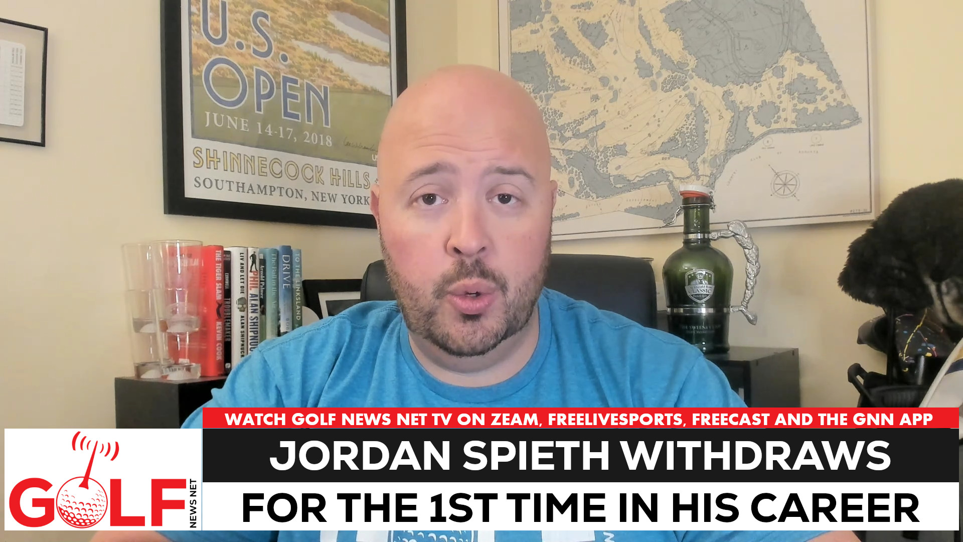 Jordan Spieth withdraws from first tournament in career at the Travelers