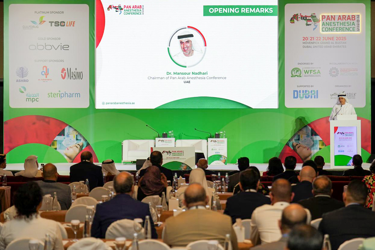Pan Arab Anesthesia Conference 2025 kicks off in Dubai