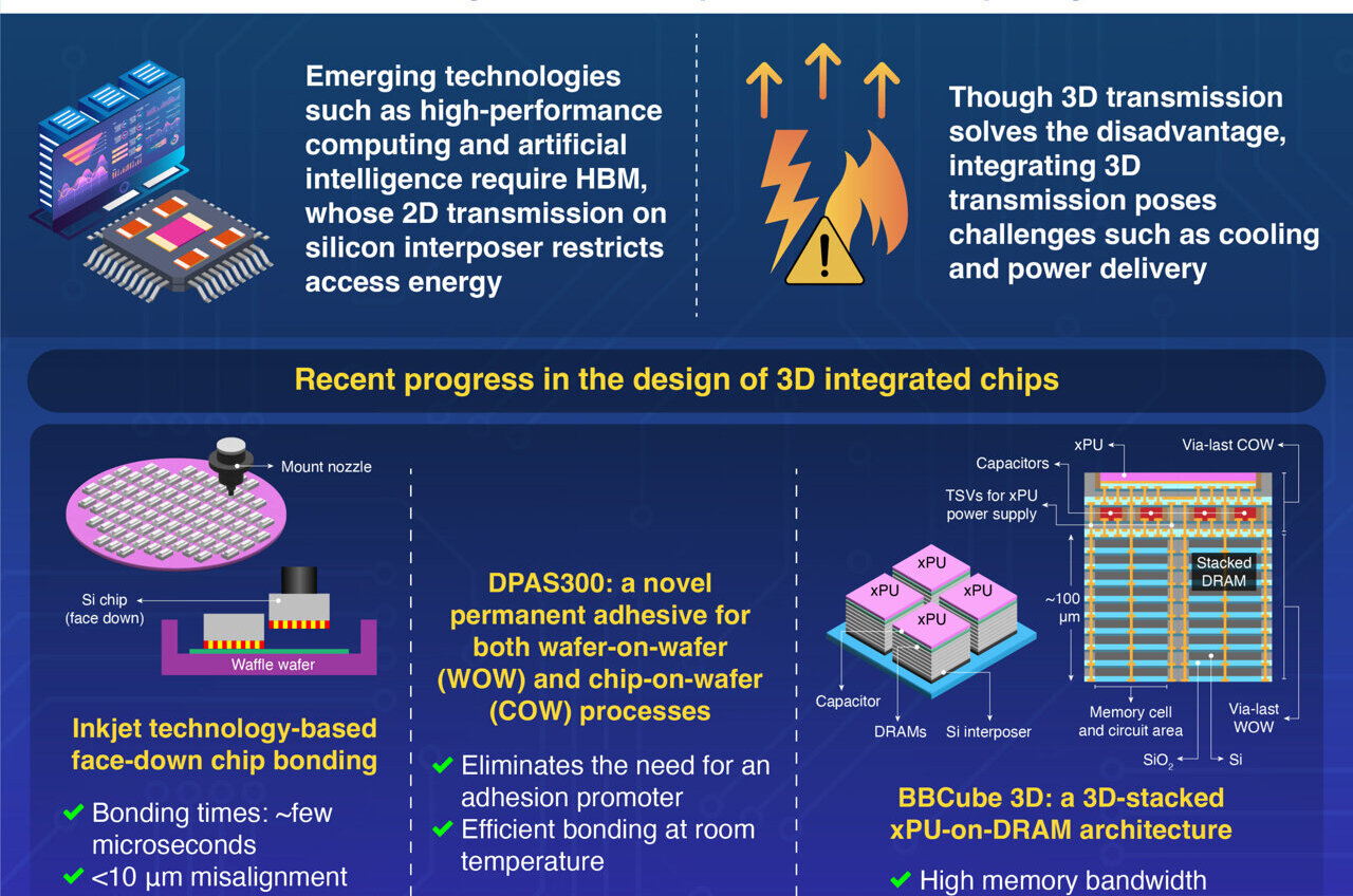 3D chip stacking method created to overcome traditional semiconductor ...