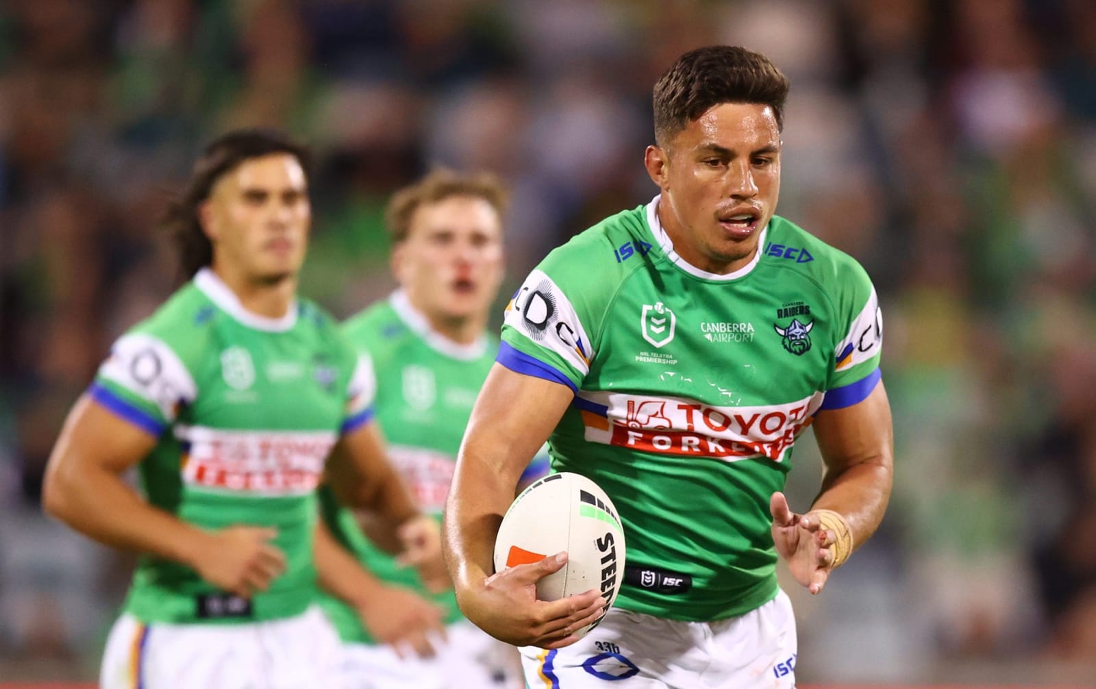 Jed Stuart talks cramps, debut NRL try as Tapine reveals ‘nervous ...