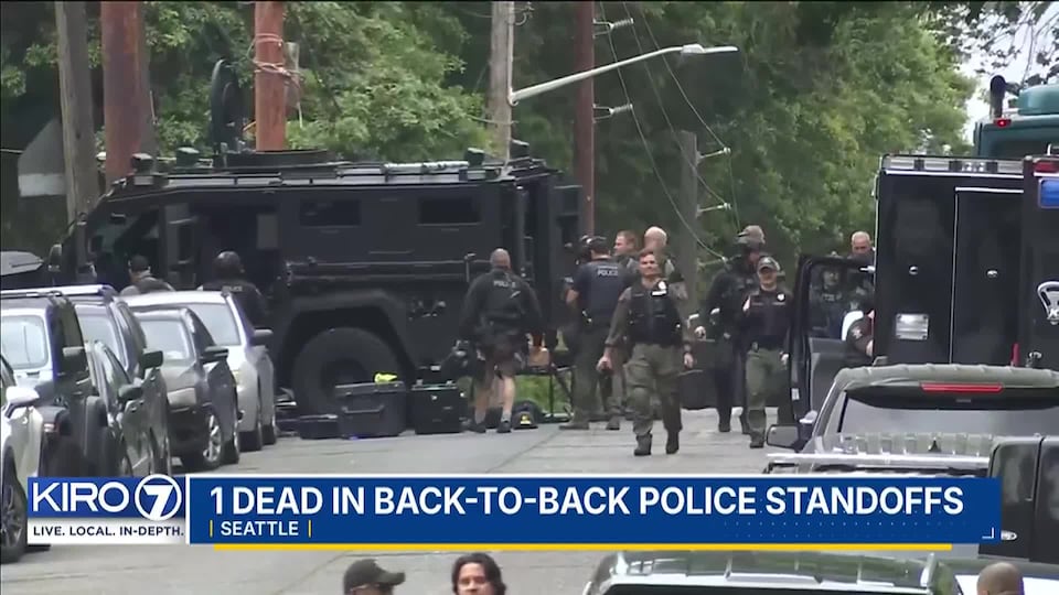 VIDEO: 1 dead in back-to-back police standoffs