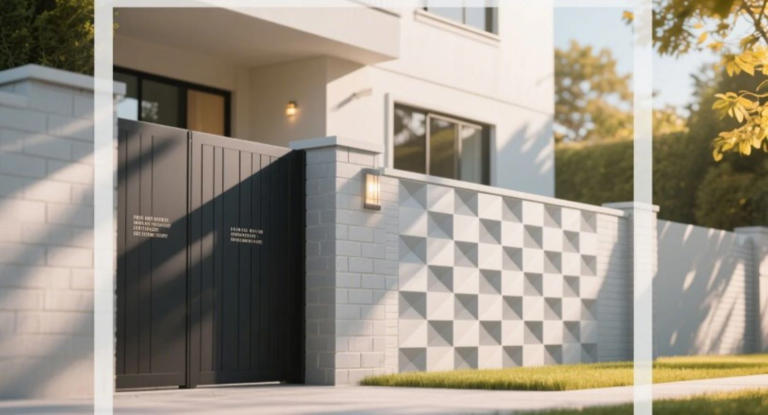 6 Ide Kreatif Desain Pagar Bata Ringan Paling Kekinian 2025, Lengkap ...