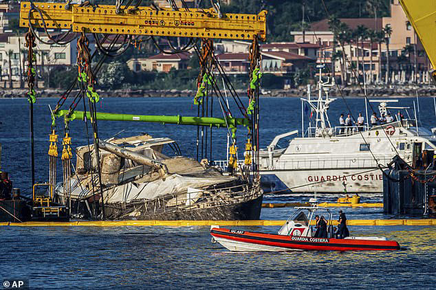 Bayesian emerges from the waves: Damage seen on £30m sunk superyacht ...