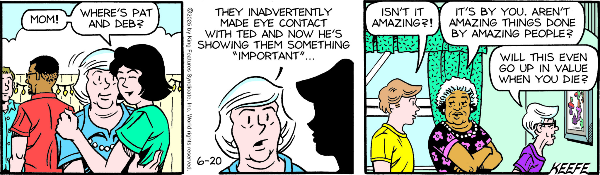 Sally Forth by Francesco Marciuliano; drawn by Jim Keefe