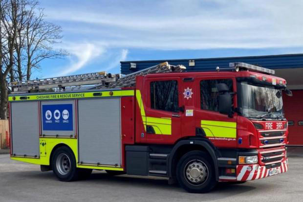 Fire involving hundreds of hay bales and tyres on farmland