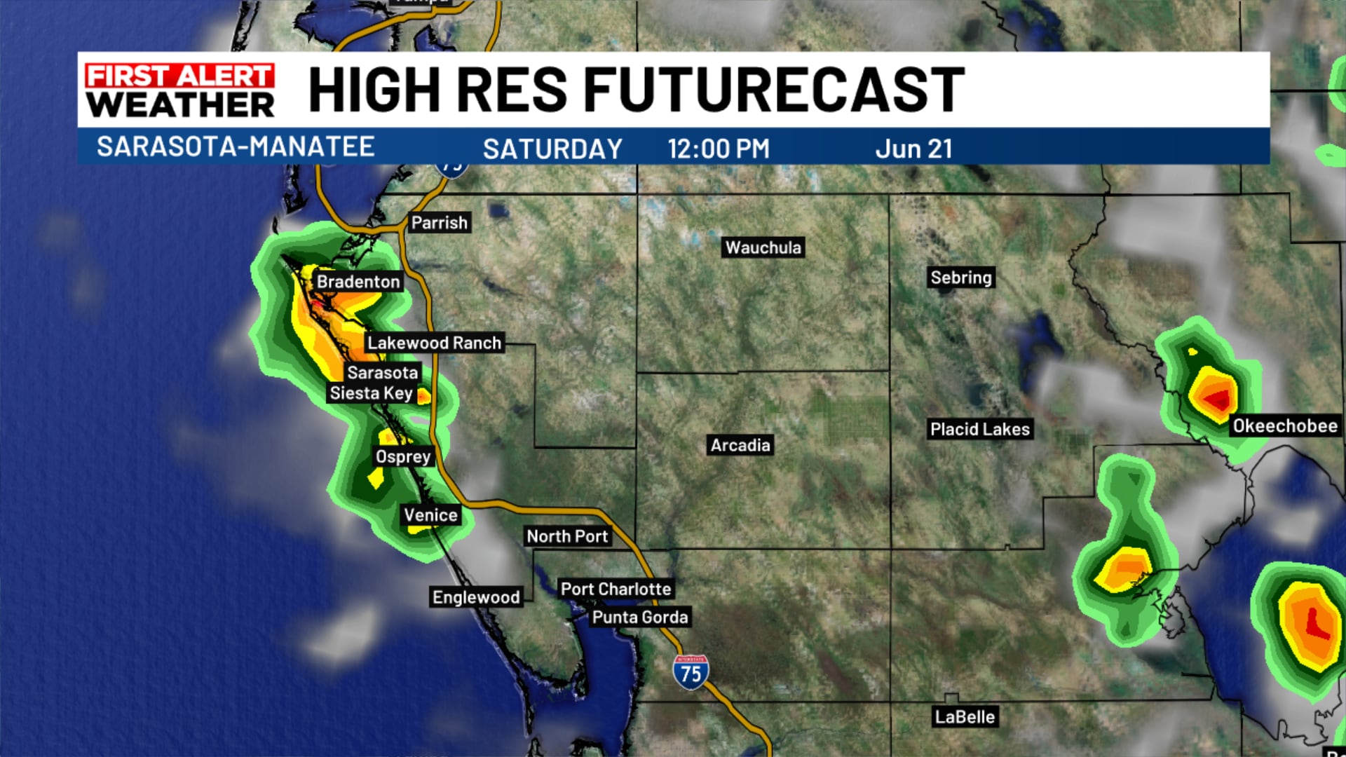 Scattered Weekend Thunderstorms