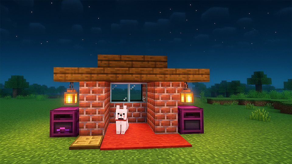 How to Build a Dog House in Minecraft 🐶 | Cute & Functional Pet Home ...