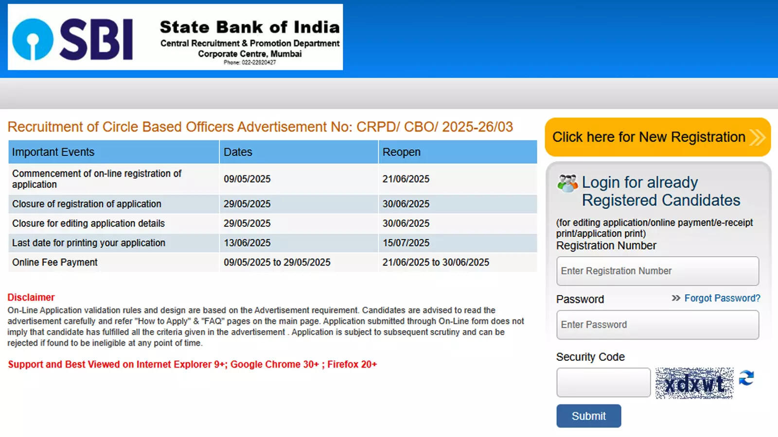 SBI Bank CBO Recruitment 2025: Reopen application form for 2900+ posts ...
