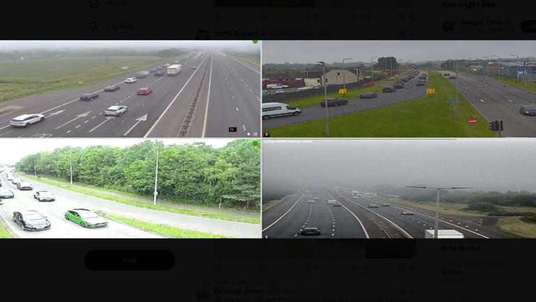 Traffic congestion around Edinburgh Airport due to Royal Highland Show ...