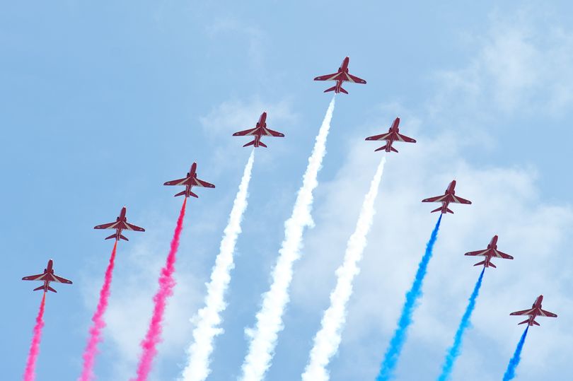 Red Arrows flightpath over Lancashire today and exact times you can see ...