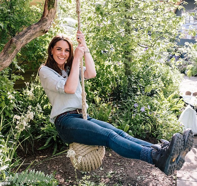 Meghan is accused of being a copy-Kate again: Duchess takes to swing in ...