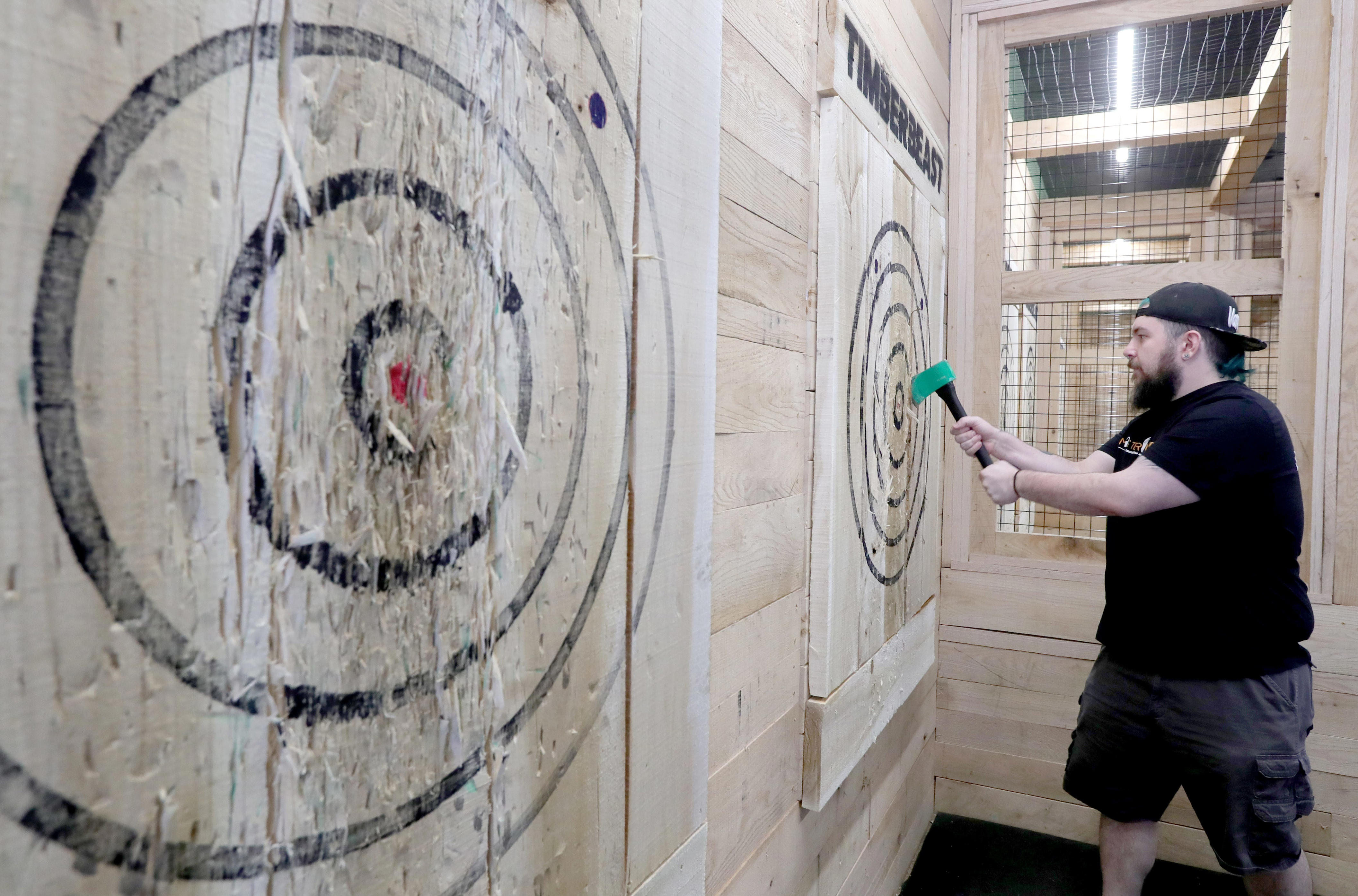 New downtown Barberton establishment combines ax-throwing, escape rooms ...