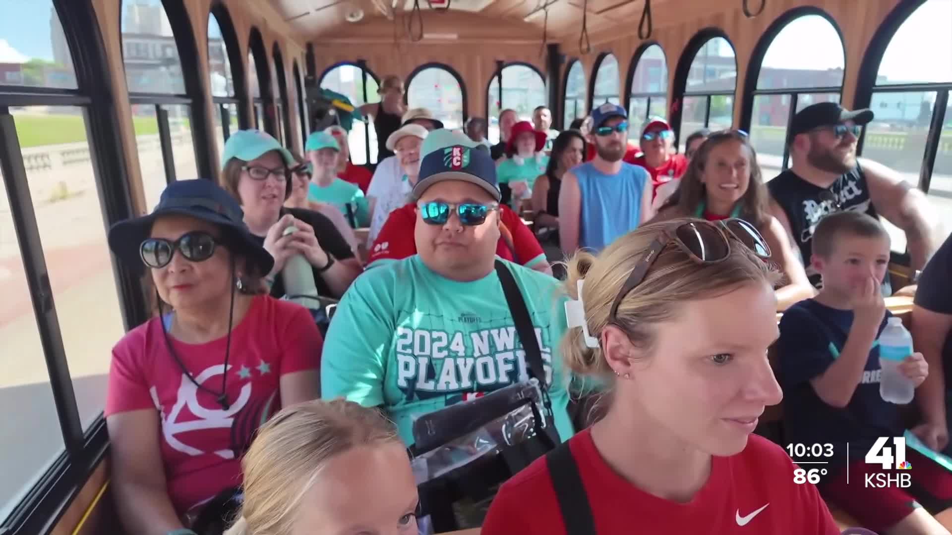 Kansas City Current fans get new ride to games with Teal Town Trolley