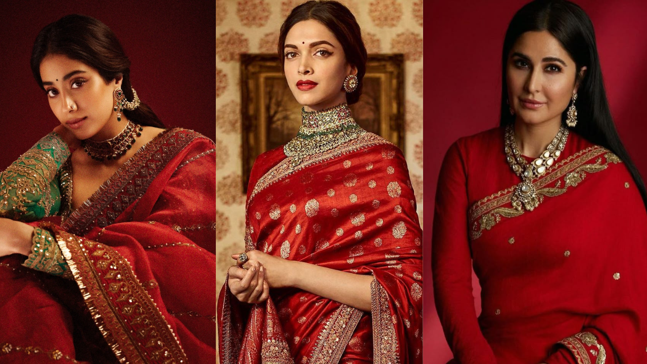 Channelise your inner Shakti in these 5 divine red sarees approved by ...