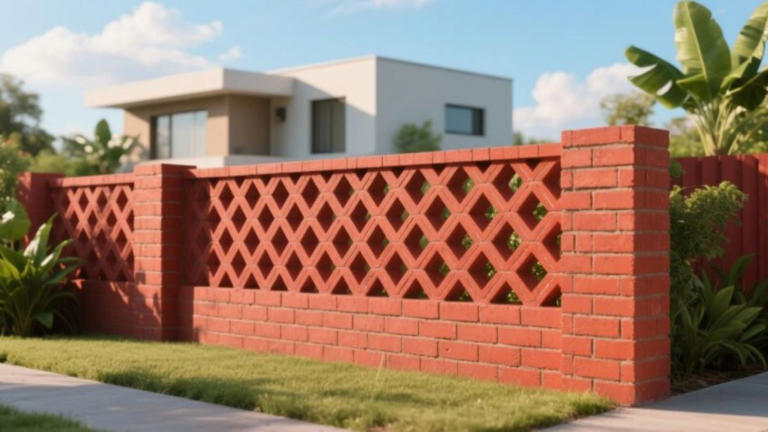 5 Inspirasi Desain Pagar Bata Merah yang Estetik dan Kekinian untuk ...