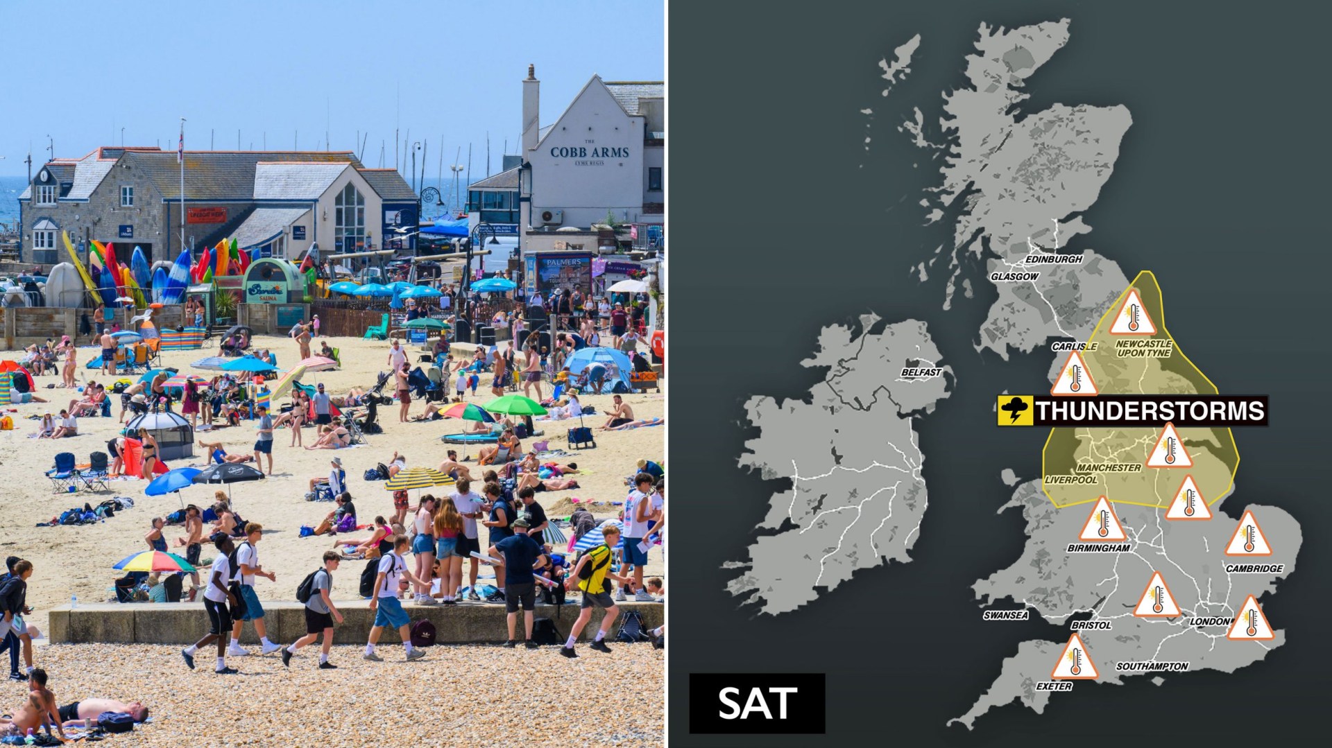 heatwave sparks amber health alert across the country