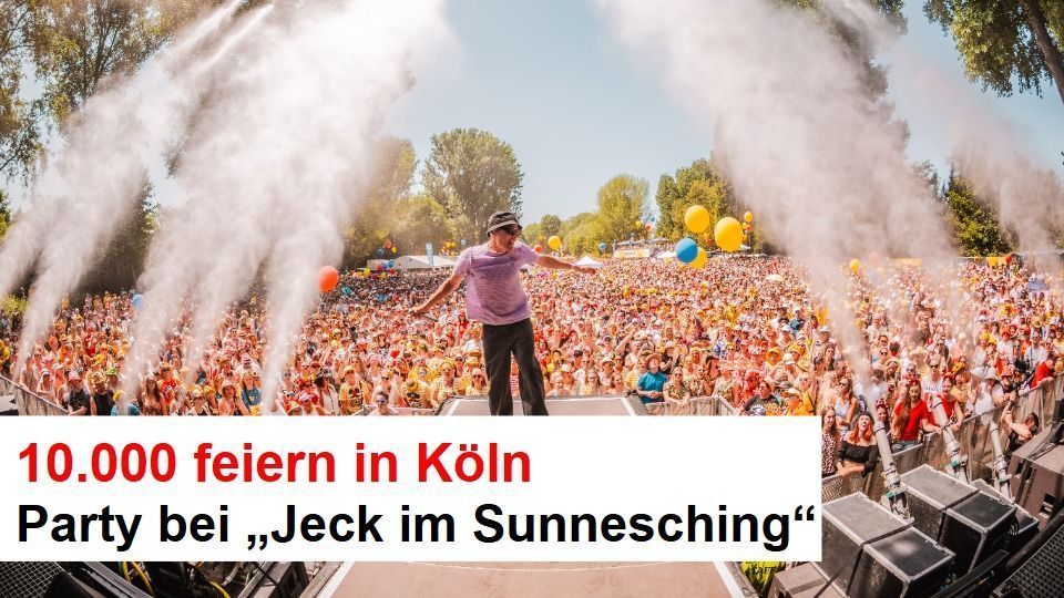Riesenparty bei „Jeck im Sunnesching“