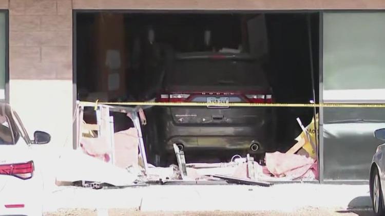 2 in critical condition after SUV crashes into dialysis center