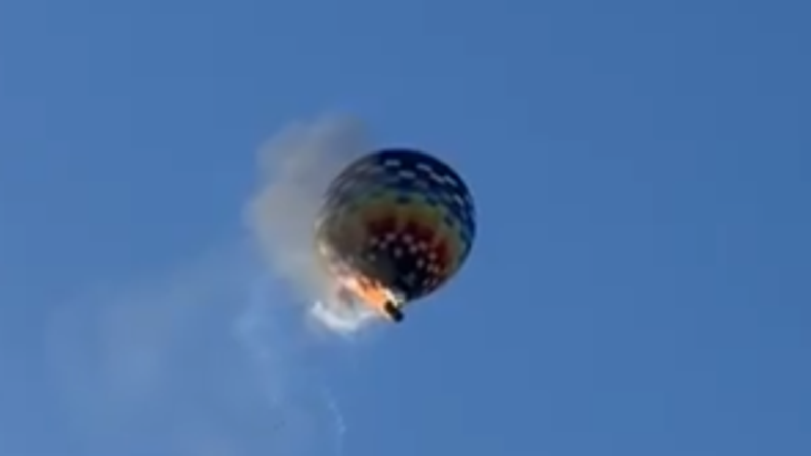Eight dead as hot air balloon bursts into flames hundreds of feet in ...